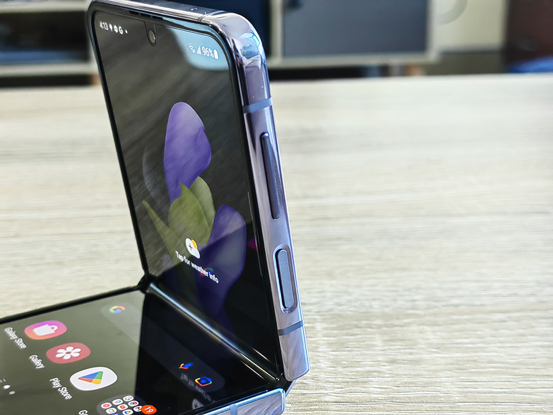 Samsung Galaxy Z Flip4 foldable smartphone- 8GB RAM & 128GB